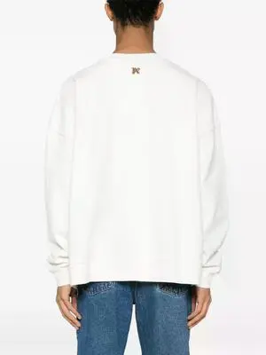 Palm Angels Flame Logo Print Sweatshirt