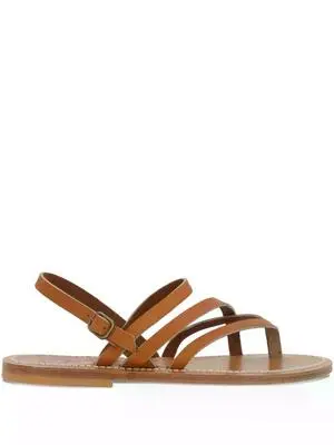 K.JACQUES Nemesis Strappy Flat Sandals - Brown