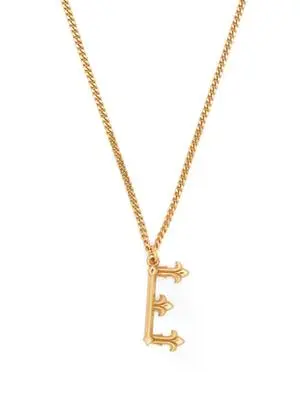 Emanuele Bicocchi Letter Pendant Necklace - Gold