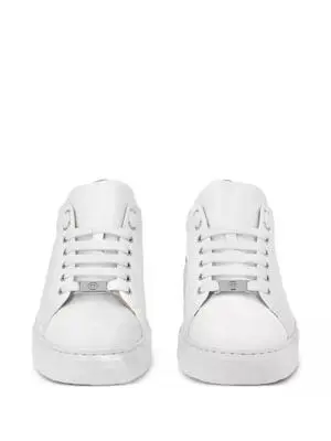 Philipp Plein Hexagon Logo Leather Sneakers