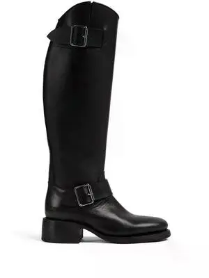 Dsquared2 Logo-debossed Leather Boots