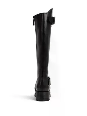 Dsquared2 Logo-debossed Leather Boots