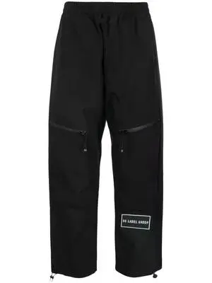 44 LABEL GROUP Straight-leg Trousers With Logo Patch