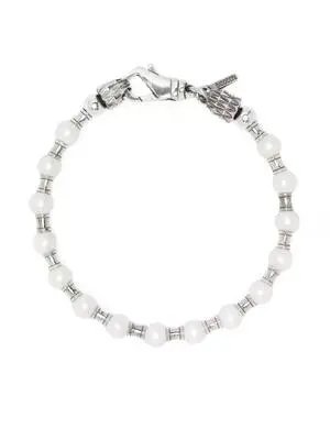 Emanuele Bicocchi Freshwater Pearl And Sterling Bracelet - Silver