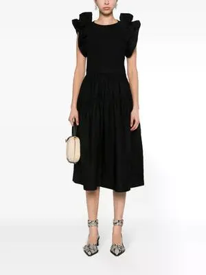 Ulla Johnson Francine Midi Dress - Black