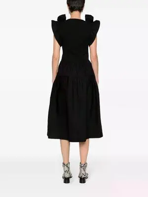 Ulla Johnson Francine Midi Dress - Black