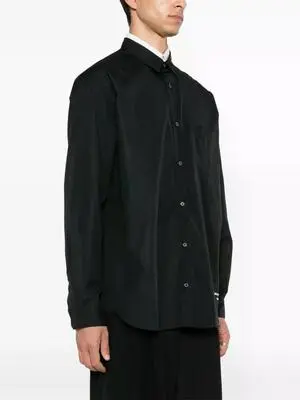 Comme Des Garçons Embroidered-logo Cotton Shirt