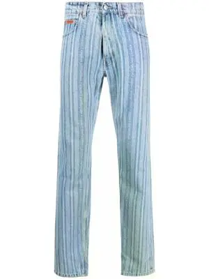 Martine Rose Striped Straight-leg Jeans
