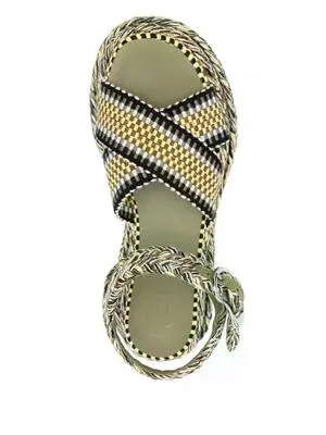 AMAMBAIH Woven Platform Sandals