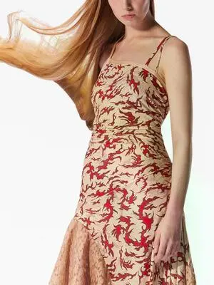 MARGHERITA MACCAPANI Albi Asymmetric Ruched Midi Dress