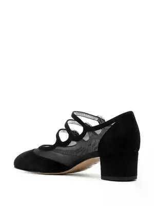 CAREL Mesh Panelled Suede Pumps