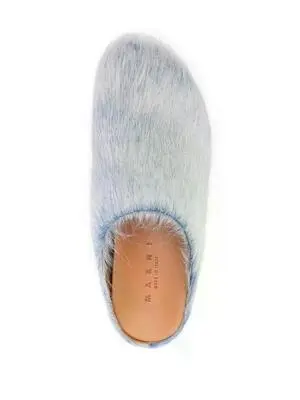 Marni Fussbett Sabot Mules - Blue