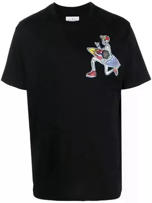 Philipp Plein Hawaii Graphic-print Cotton T-shirt - Black