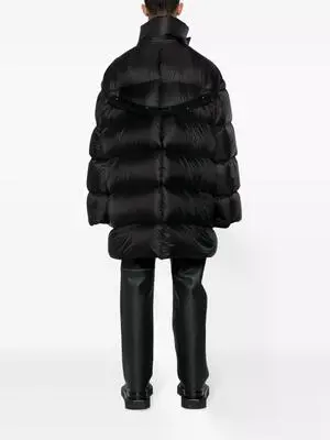 Rick Owens Funnel Neck Quilted Down Coat
