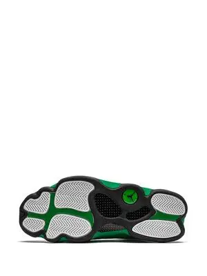 JORDAN Air Retro Lucky Green Leather Sneakers - White