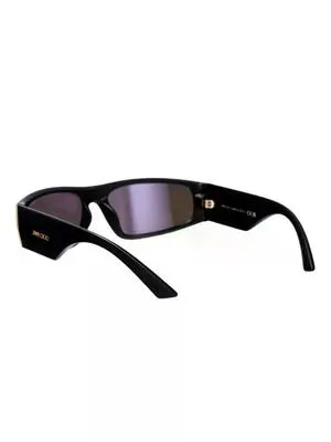 JIMMY CHOO Rectangular Sunglasses With Logo Print