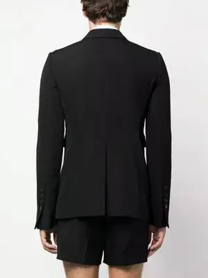 SAPIO Double-breasted Wool-cotton Blazer