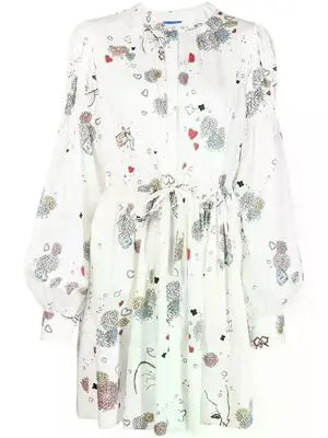 MACGRAW In Cahoots" Printed Mini Dress - White