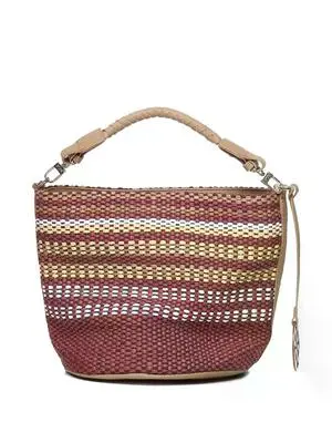 V°73 Stefanie Braided-detail Bucket Bag - Red