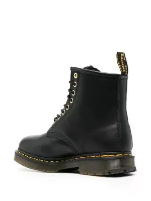 Dr. Martens 1460 Smooth Leather Lace Up Boots - Black
