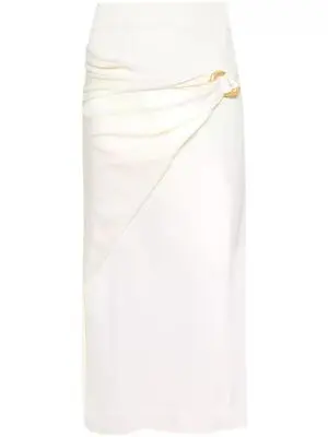 JIL SANDER A-line Midi Skirt - Neutrals