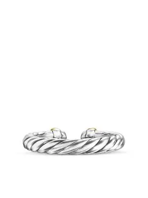David Yurman Petite Cable Ring In 14kt Yellow Gold And Sterling - Silver
