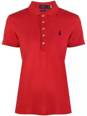 Polo Ralph Lauren Slim-fit Stretch-cotton Polo Shirt - Red