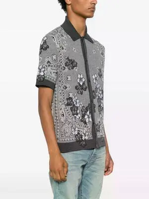Amiri Floral-jacquard Knitted Shirt