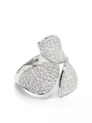 Pasquale Bruni 18kt White Gold And Diamond Giardini Segreti Ring
