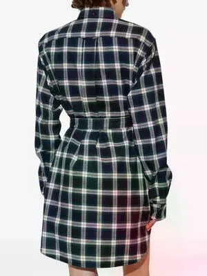 Dsquared2 Checked Shirt Dress With Belt
