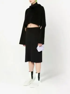 JW Anderson Wool-mohair Blend Midi Pencil Skirt