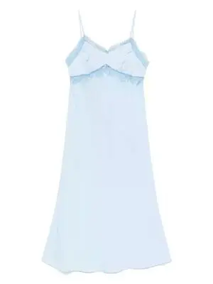 Vivetta Lace-trim Midi Dress - Blue