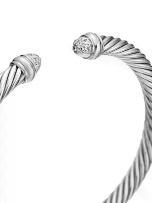 David Yurman Sterling Cable Diamond Bracelet