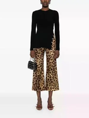 Rabanne Ribbed Sweater With Scallop Collar And Button Detailing - Black