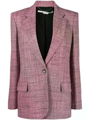 Stella McCartney Single-breasted Wool Blazer - Pink