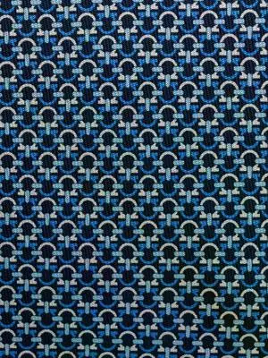 FERRAGAMO Gancini Print Silk Neck Tie
