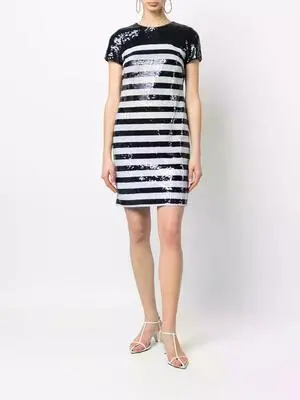 Ralph Lauren Sequined Stripe Dress