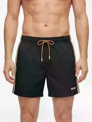 BOSS Logo-print Swim Shorts