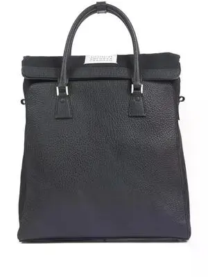MAISON MARGIELA 5ac Leather Backpack - Black