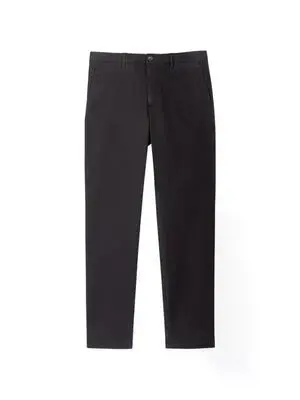 Paul Smith Zebra-embroidered Straight-leg Trousers - Black