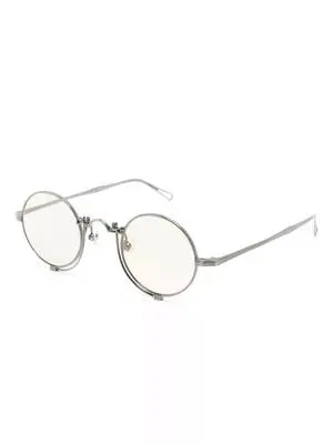Matsuda Round Frame Sunglasses With Tinted Lenses
