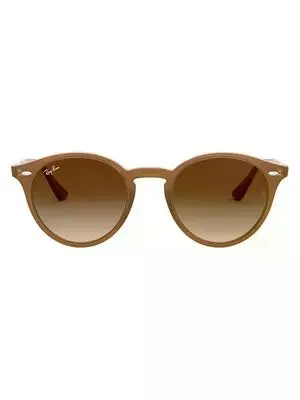 Ray-ban Rb2180 Round Frame Sunglasses - Brown