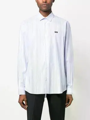 Philipp Plein Graphic-print Striped Shirt