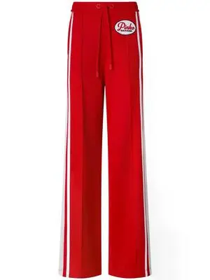 Pinko Logo-appliqué Track Shorts - Red