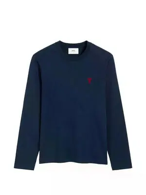 AMI Paris De Coeur Long-sleeved T-shirt - Blue