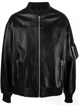MISBHV Leather Bomber Jacket