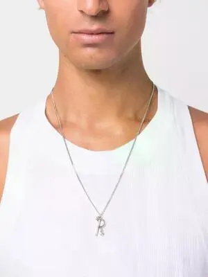 Emanuele Bicocchi Statement Pendant Polished-finish Necklace - Silver