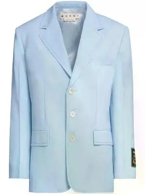 Marni Single-breasted Wool Blazer - Blue