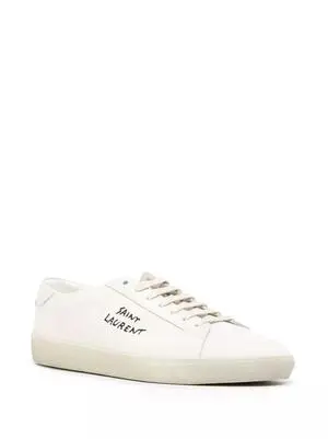 Saint Laurent Classic Sl/06 Embroidered Sneakers - White