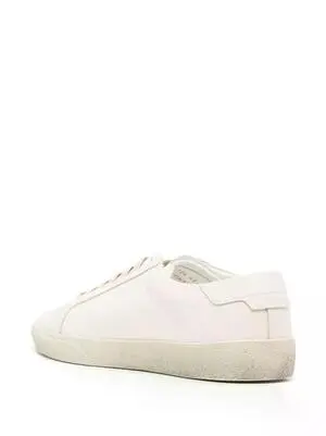 Saint Laurent Classic Sl/06 Embroidered Sneakers - White